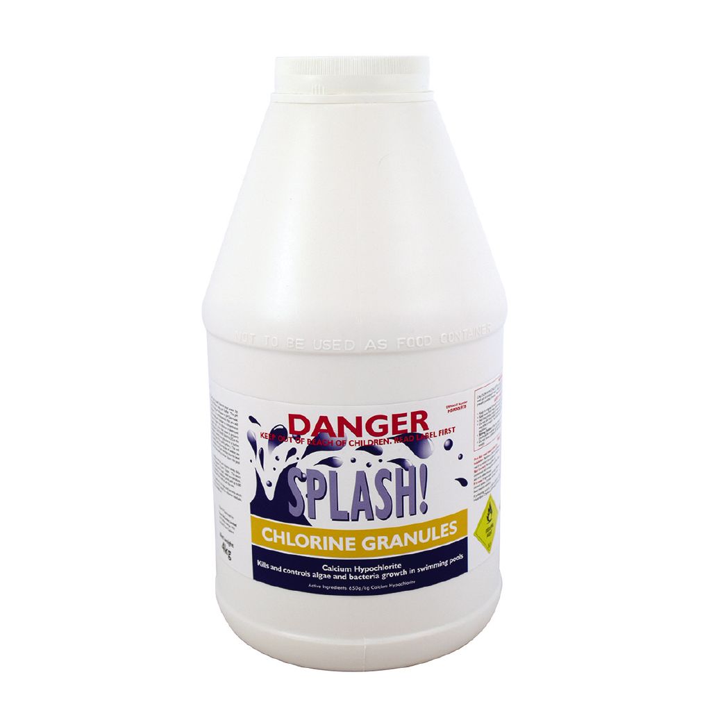 Splash Chlorine Granules 4kg | The Warehouse