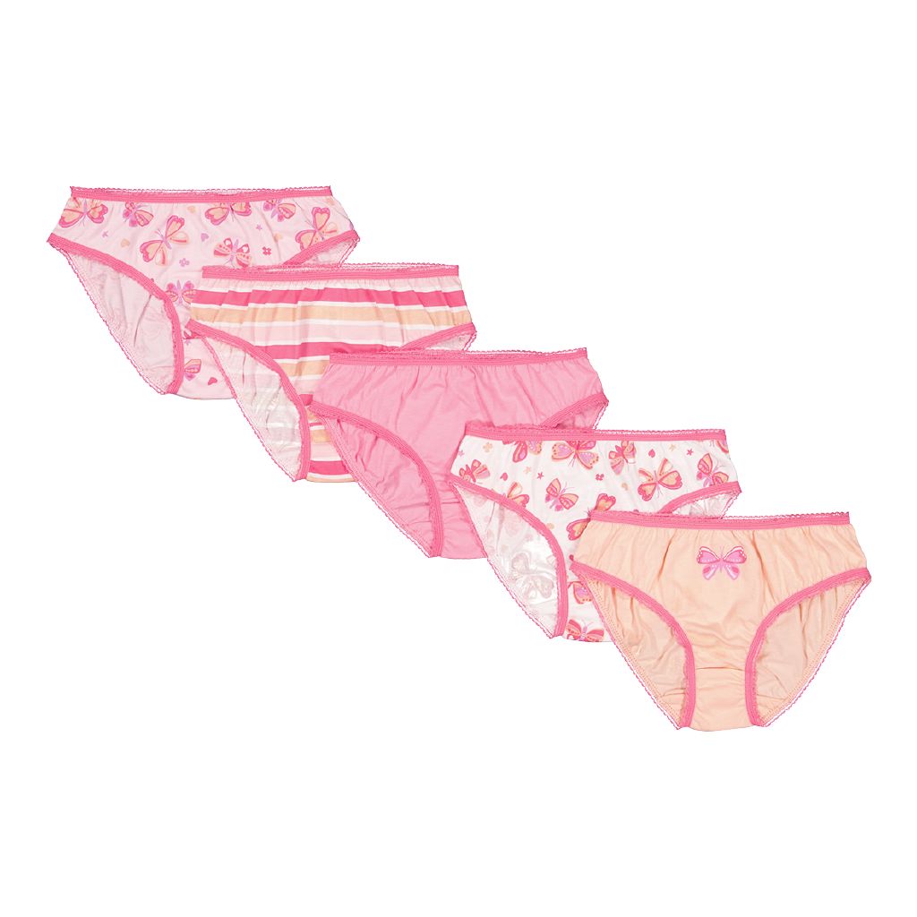 H&H Kids' Briefs 5 Pack Pink Mid | The Warehouse