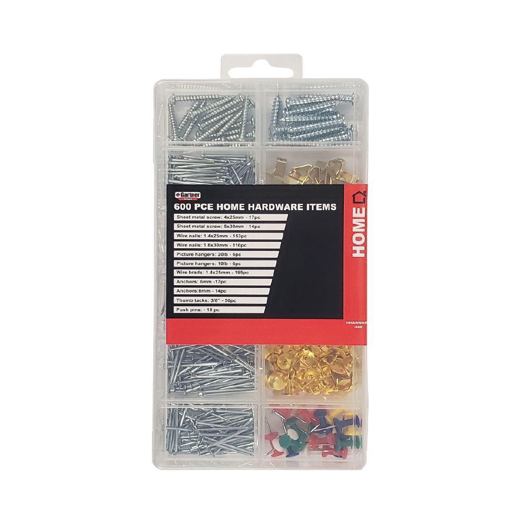 Gartner Home Hardware 600 Piece Set | The Warehouse