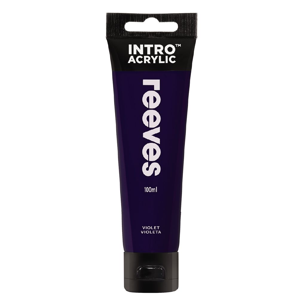 Reeves Intro Acrylic Paint Violet 100ml Purple | The Warehouse