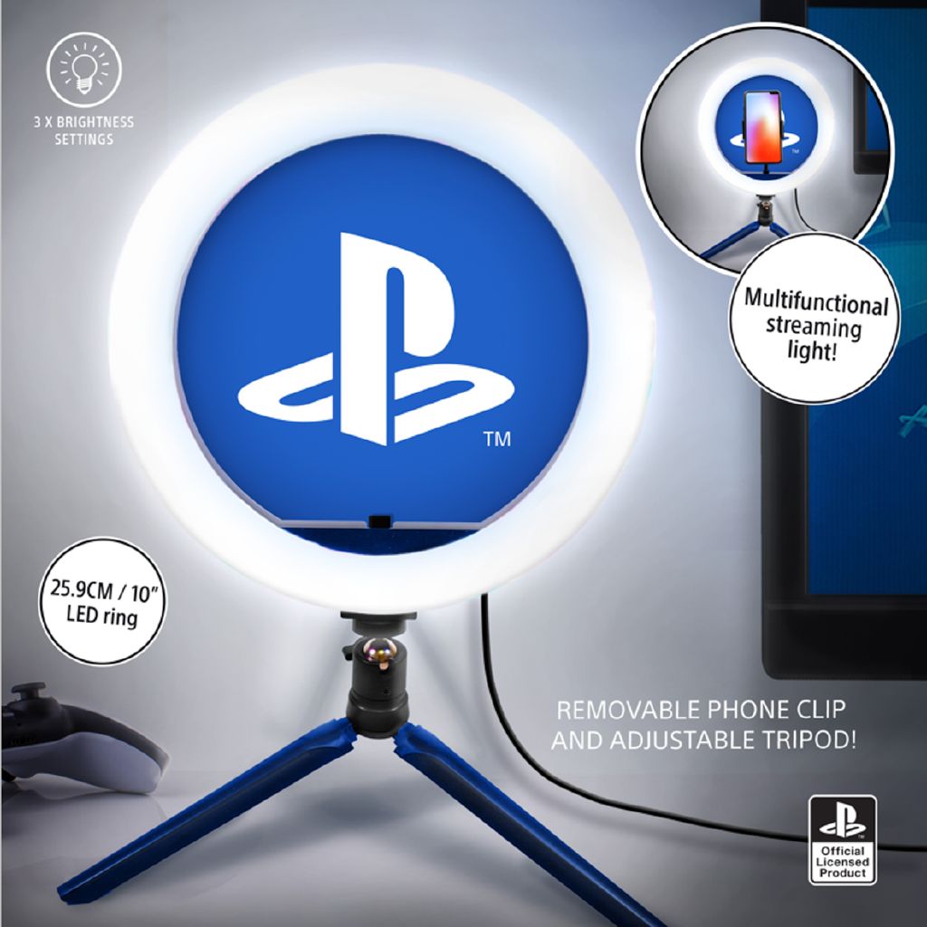 Paladone PlayStation Streaming Light with Filled Centre | The Warehouse