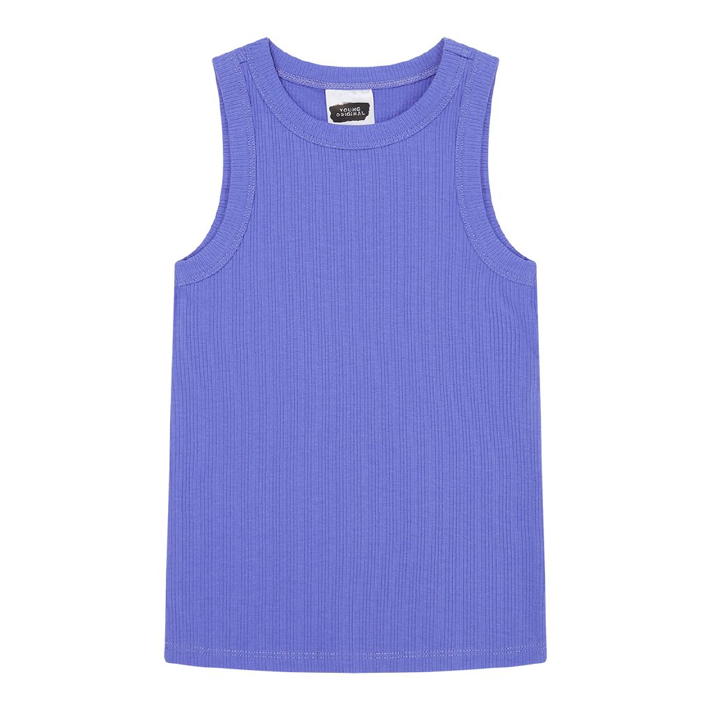 Young Original Rib Tank Blue Mid | The Warehouse