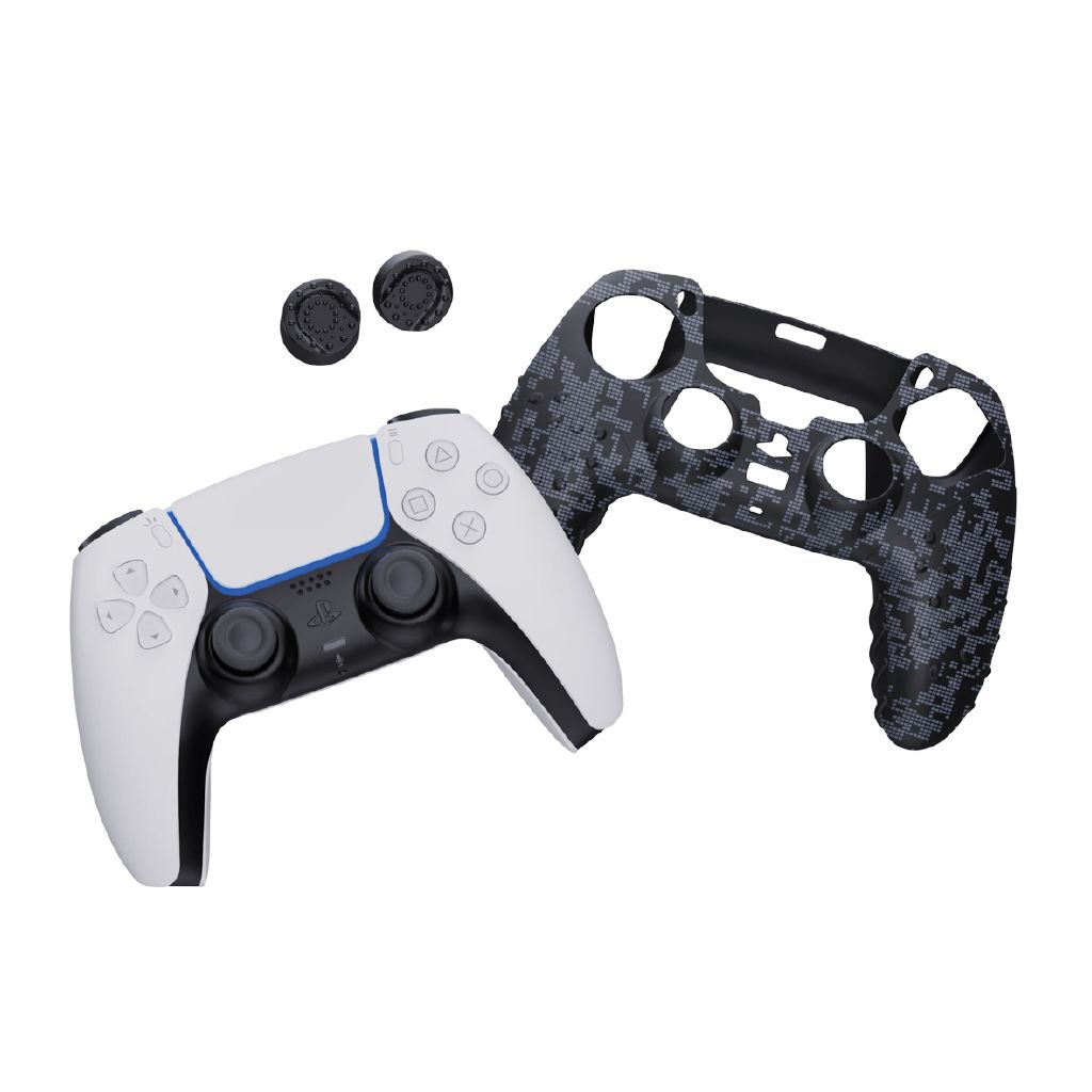 PowerPlay Silicon Grip Pack Digital Camo PS5 | The Warehouse