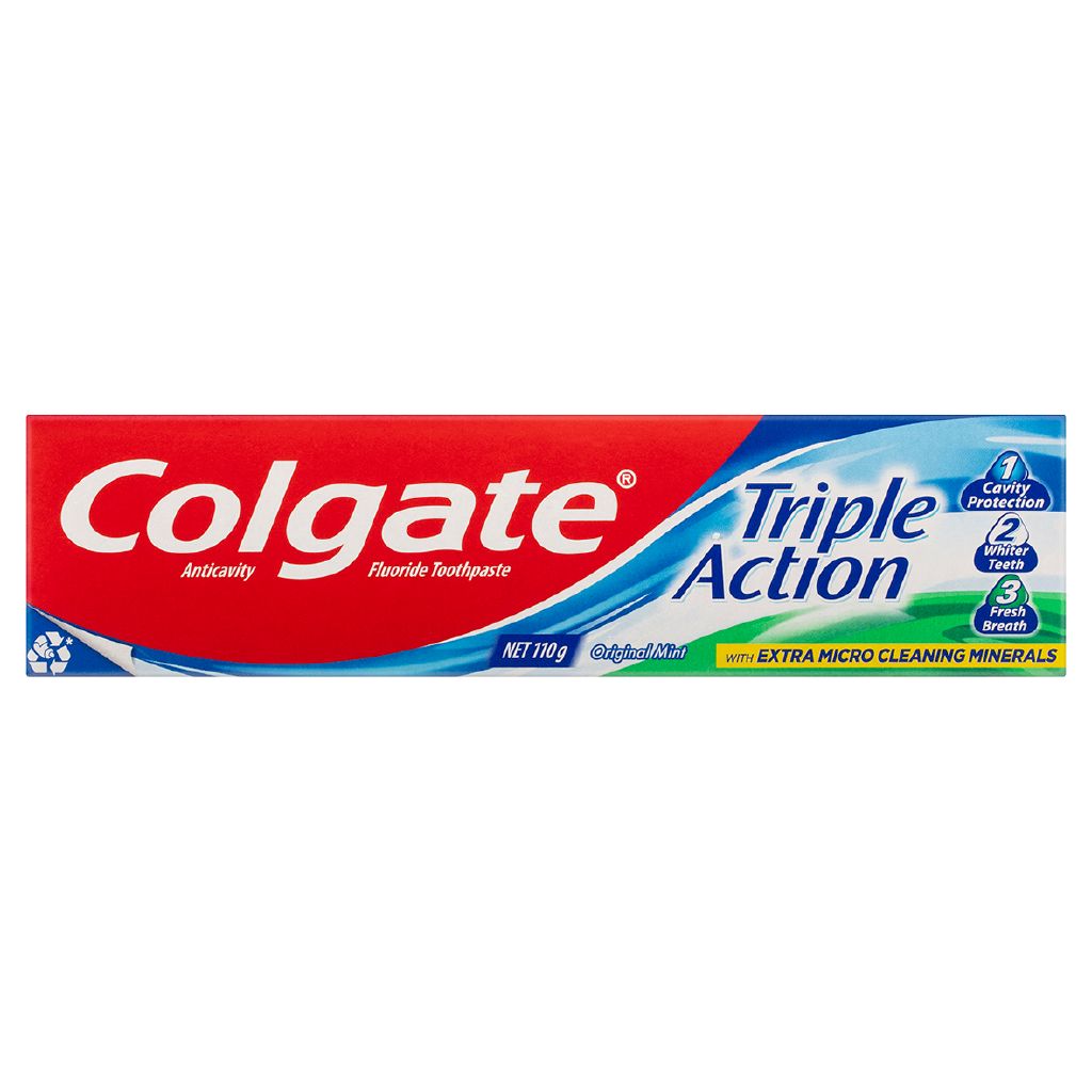 Colgate Triple Action Toothpaste 110g | The Warehouse