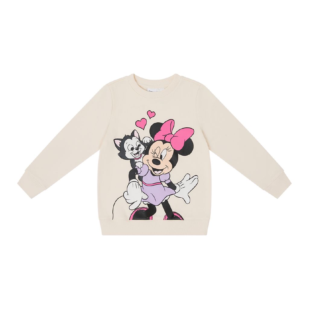Minnie Mouse Crew Sweatshirt White | The Warehouse