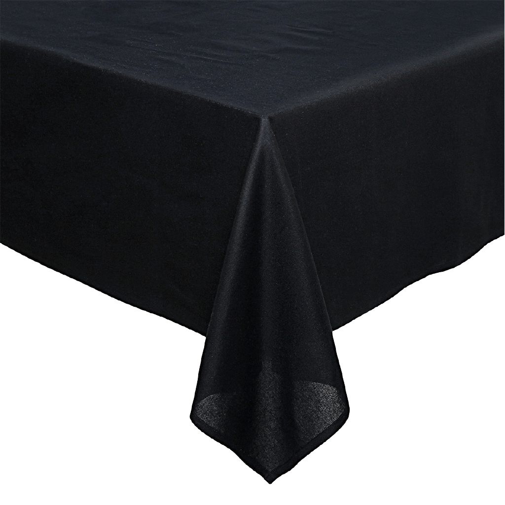 Living & Co Cotton Table Cloth Black Black 150cm x 220cm Black | The ...
