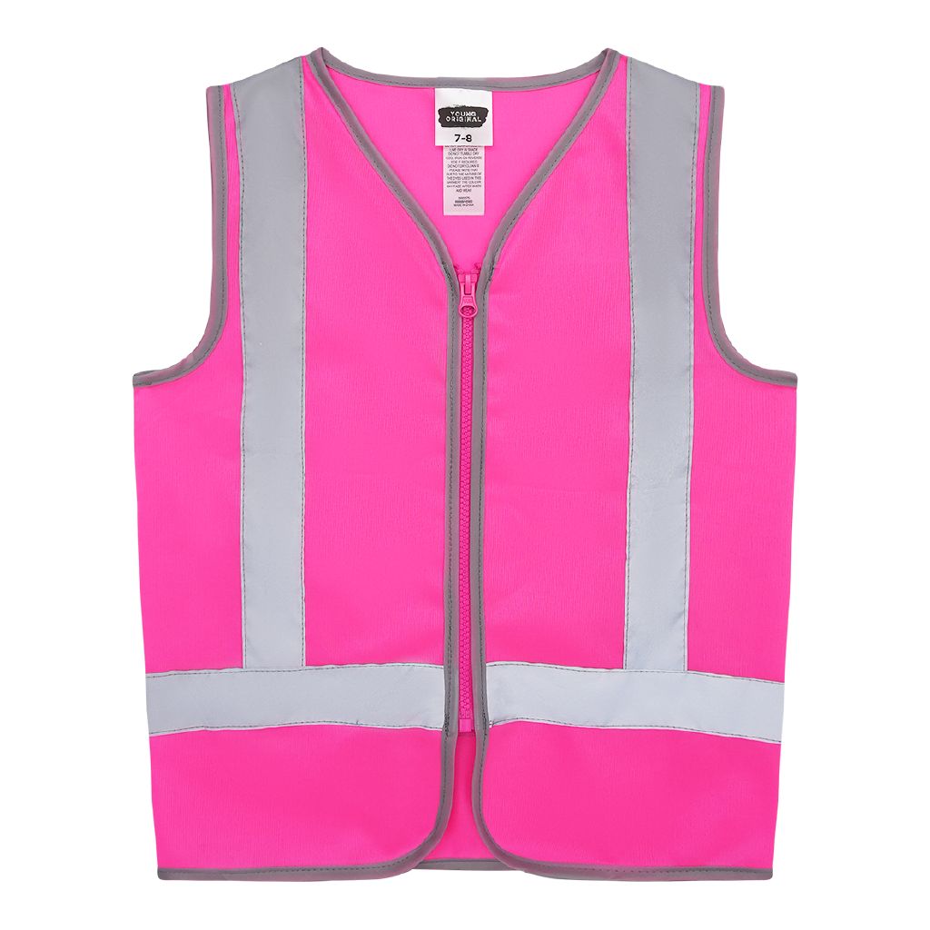 Young Original Kids' Hi-Vis Vest Pink | The Warehouse