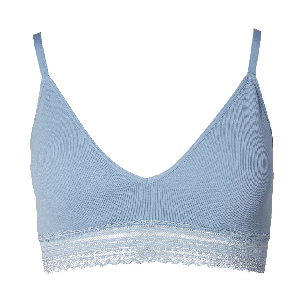 H&H Women's River Wirefree Bralette Grey Mid | The Warehouse