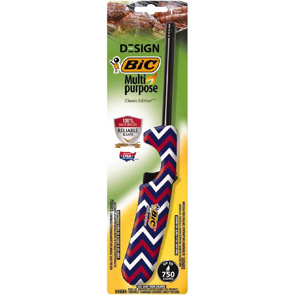 Bic U110 Design Utility Lighter 1 Pack Assorted | The Warehouse