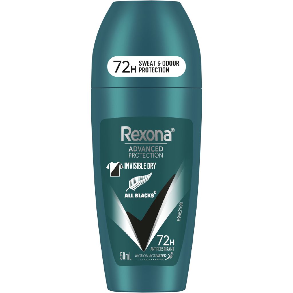 Rexona Men's Roll On Advanced All Black 50ml | The Warehouse