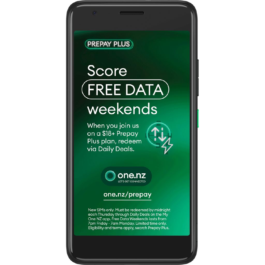 One NZ Smart E25 4G Locked with One NZ SIM Black Black | The Warehouse