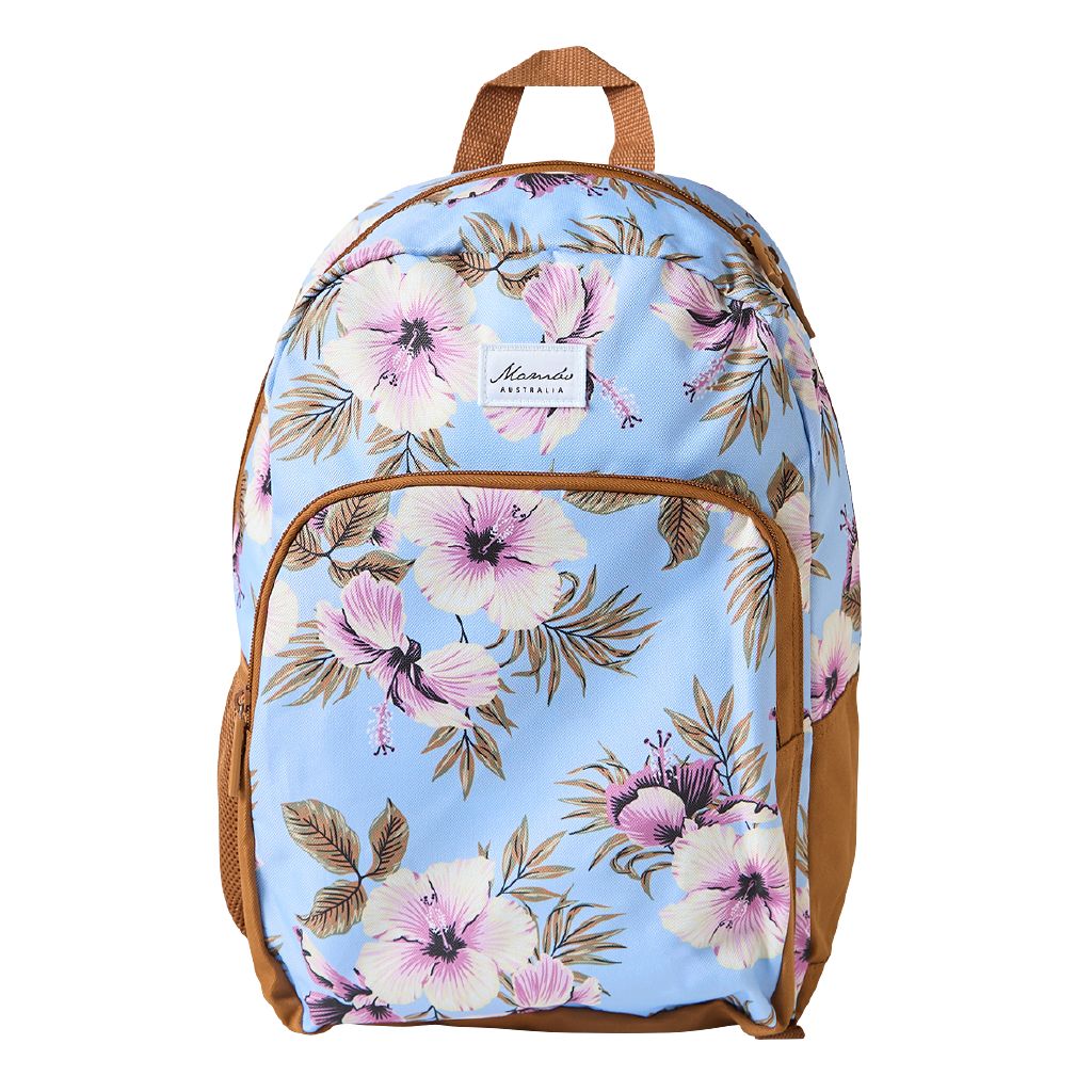 Mambo Campus Backpack Floral Blue | The Warehouse