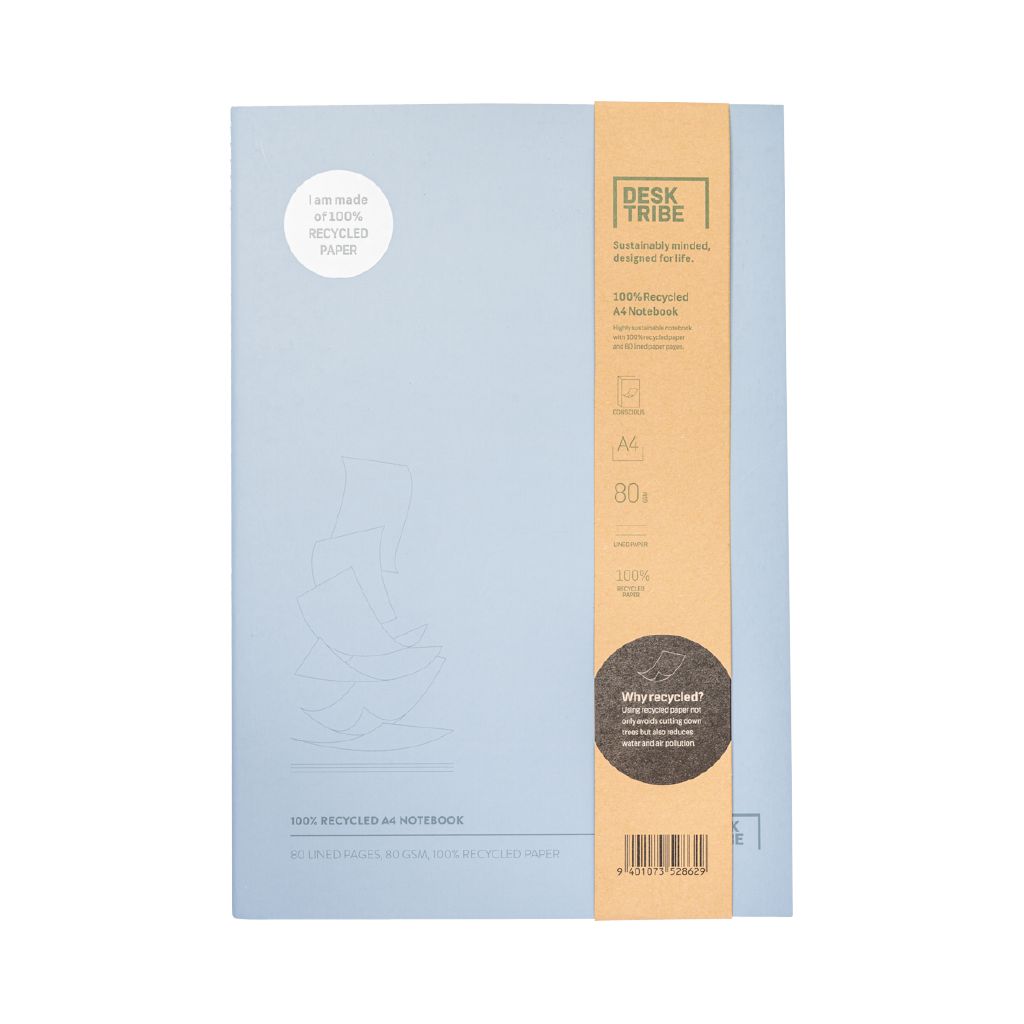 Desk Tribe Notebook Recycled Paper Cover A4 | The Warehouse