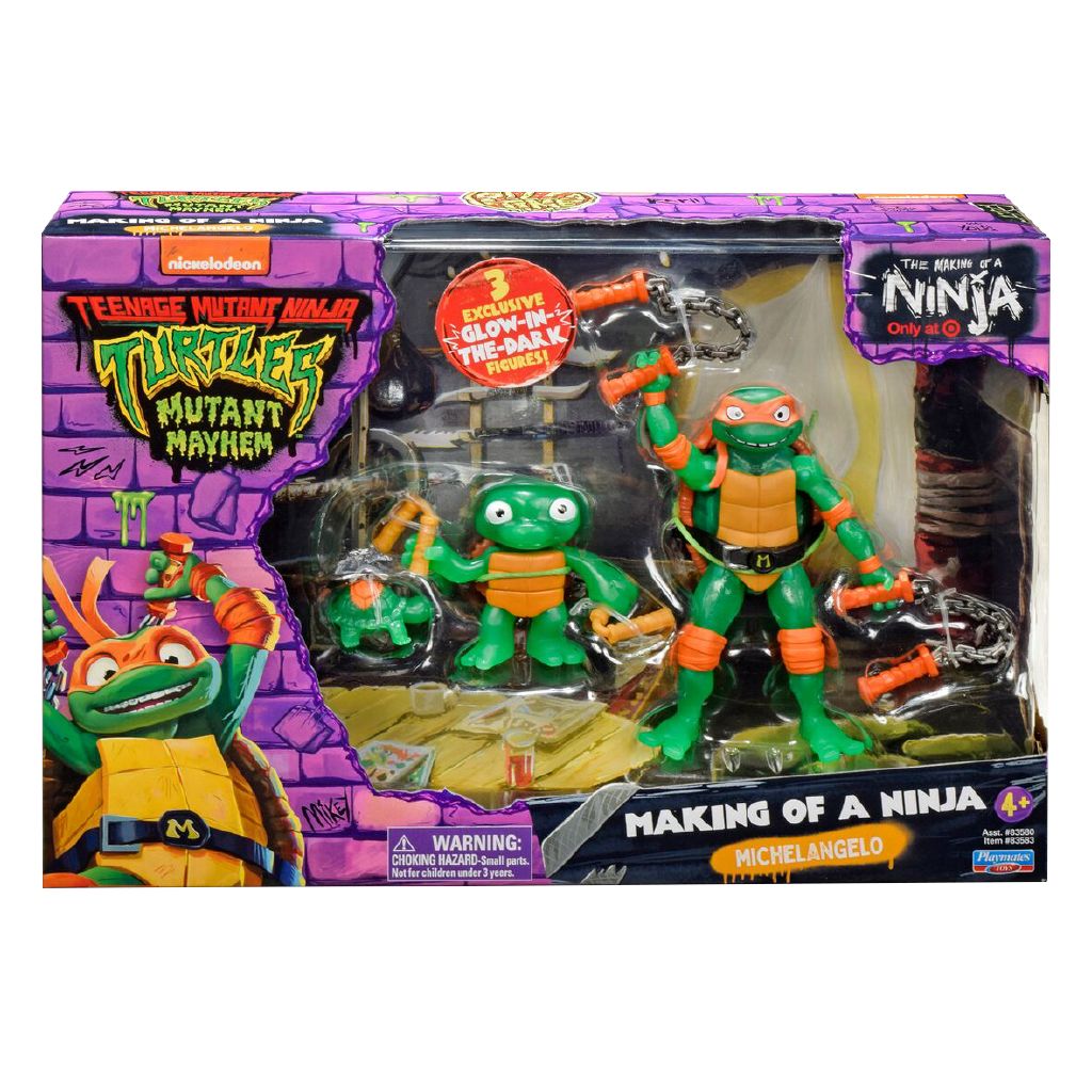 Teenage Mutant Ninja Turtles Movie Turtle Evolution 3PK Figure Assorted ...