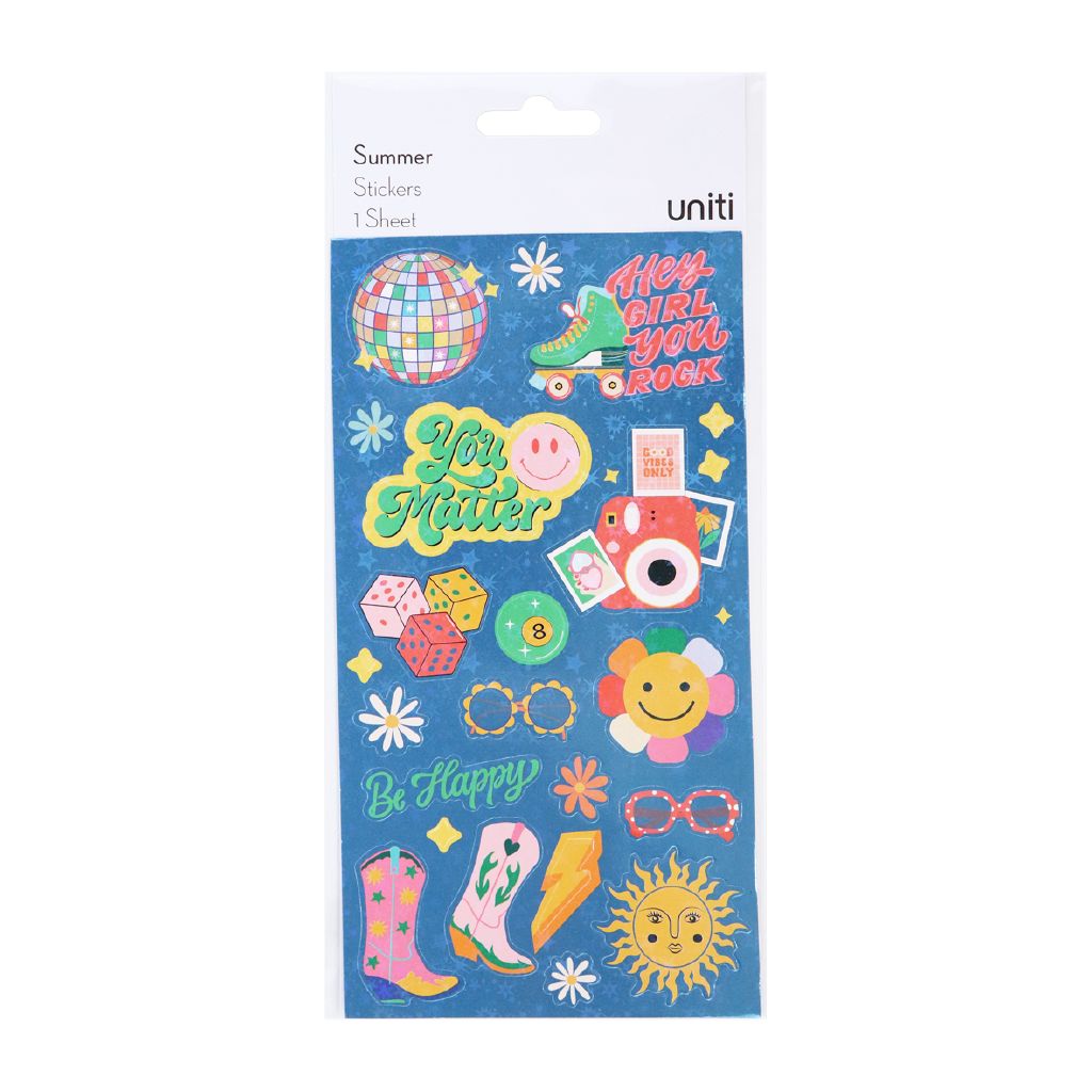 Uniti Summer Paper Stickers | The Warehouse