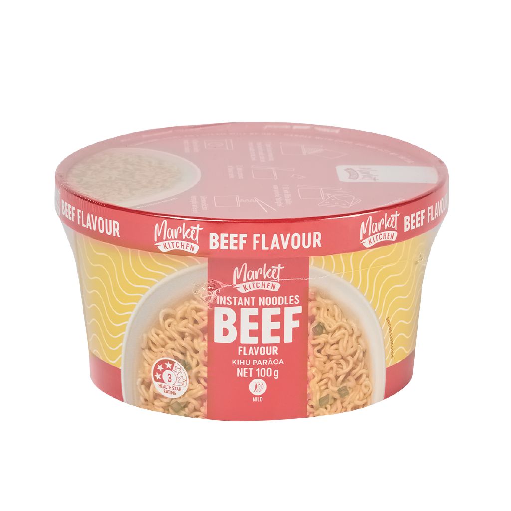 Market Kitchen Bowl Noodles Spicy Beef 100g | The Warehouse