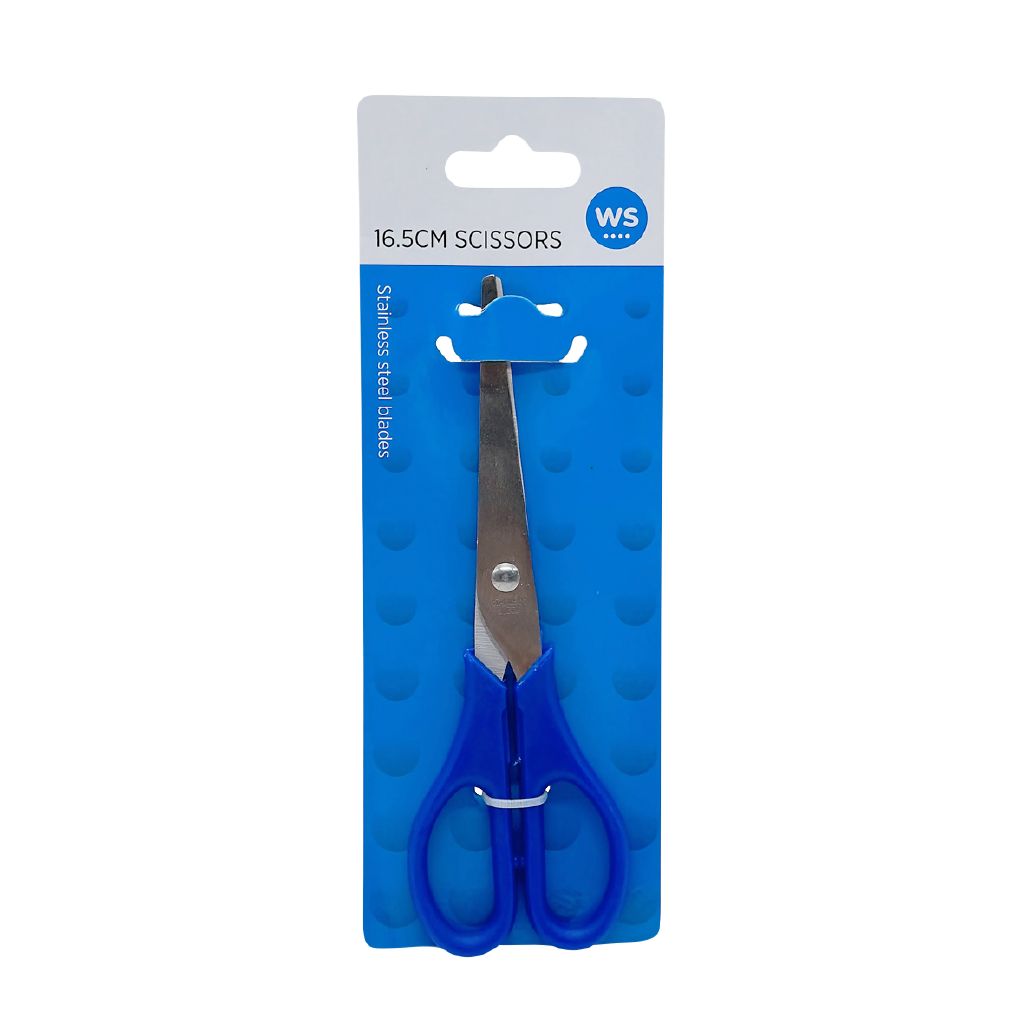 WS Scissors Stainless Steel 6.5 inch Blue Mid Blue Mid | The Warehouse