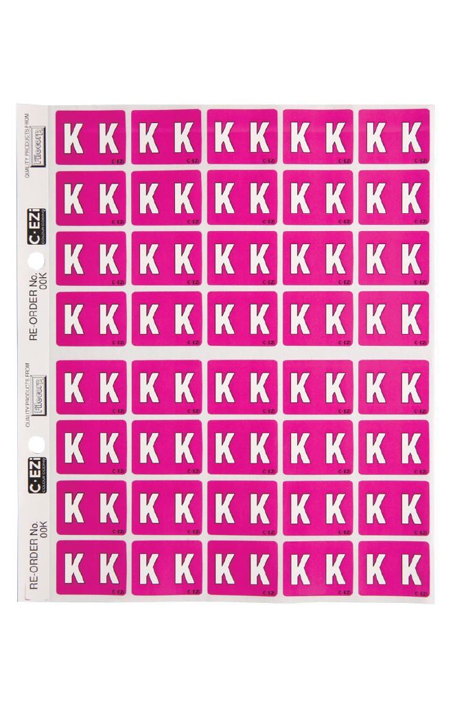 Filecorp Coloured Labels K Purple Mid Purple Mid | The Warehouse