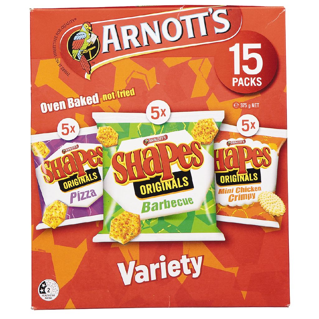 Arnott's Shapes Variety Value Pack 375g | The Warehouse