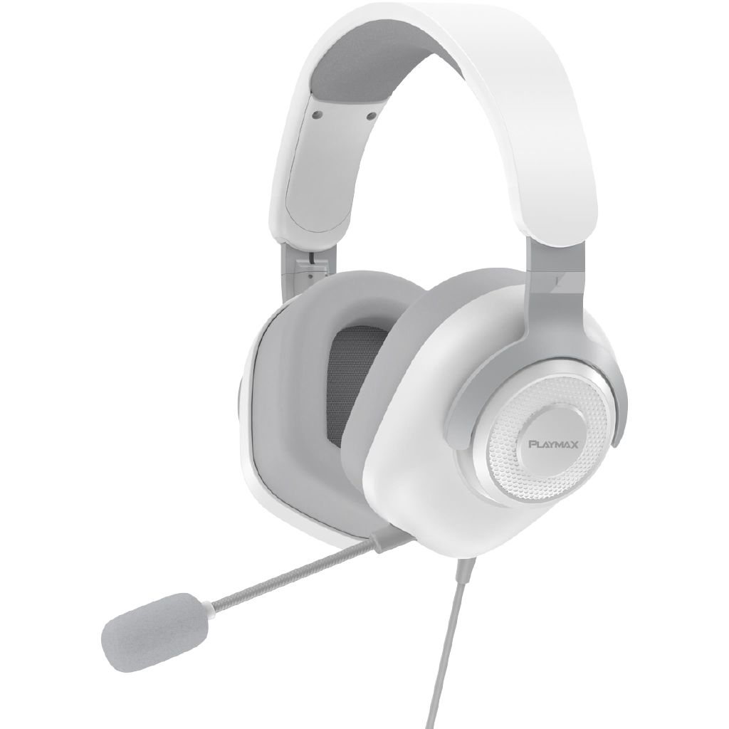Playmax MX1 Pro Wired Gaming Headset White | The Warehouse