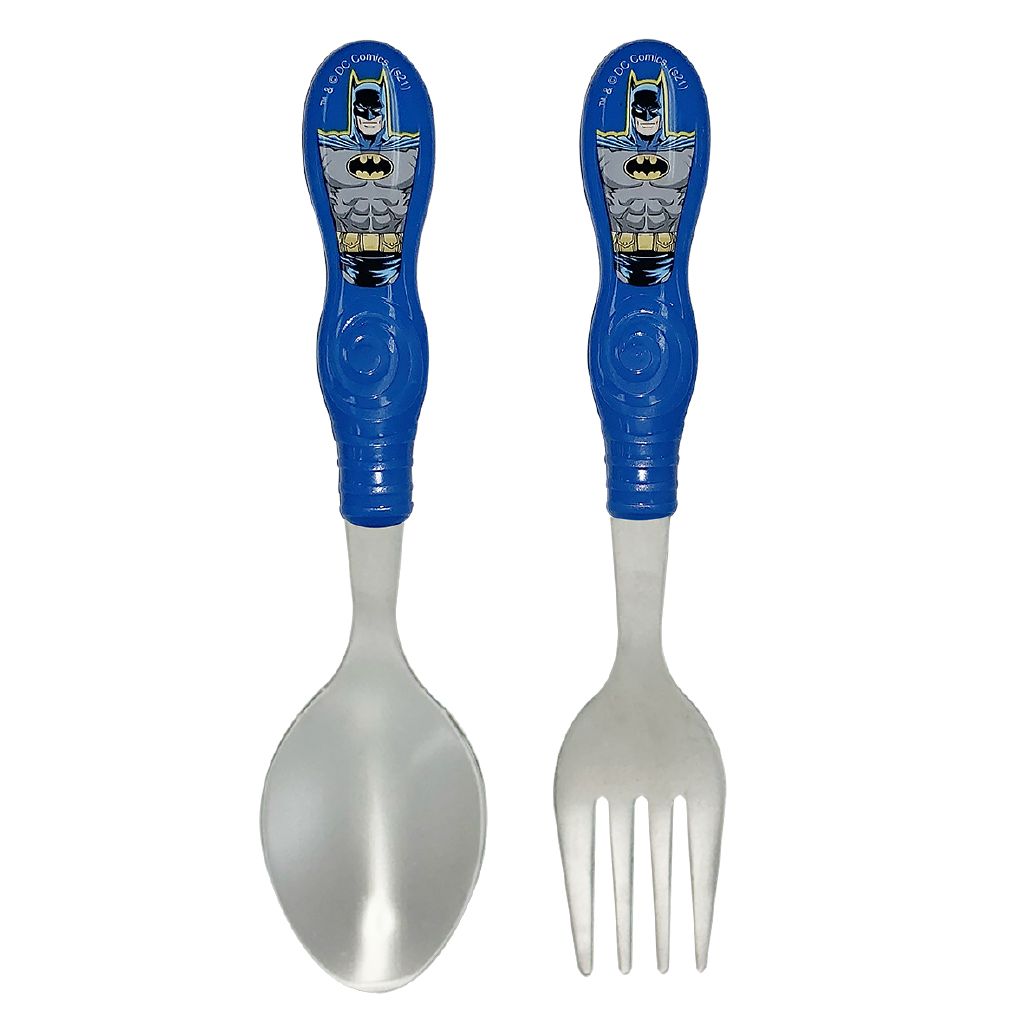 Batman Kids' Stainless Steel Cutlery Set Multi-Coloured | The Warehouse