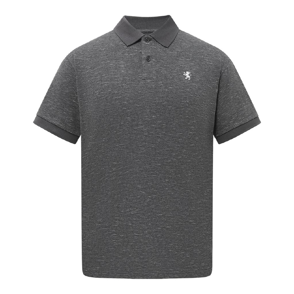 H&H POLO HHM SPACEDYE EMB NAV S Charcoal | The Warehouse