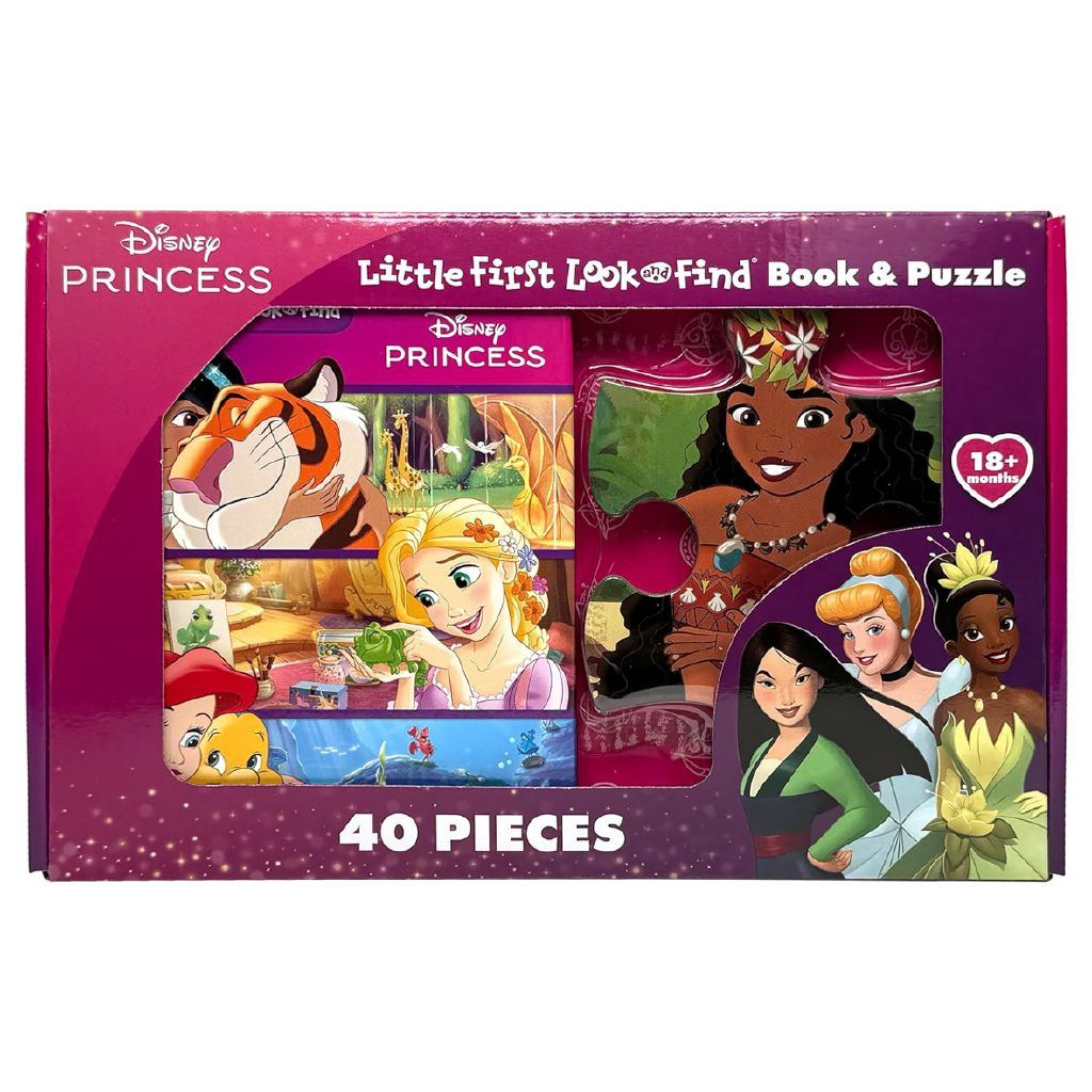 Disney Princess: Little First Look & Find & Puzzle Box | The Warehouse