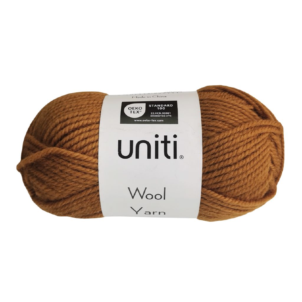Uniti Wool Yarn Brown Mid 50g Brown Mid | The Warehouse