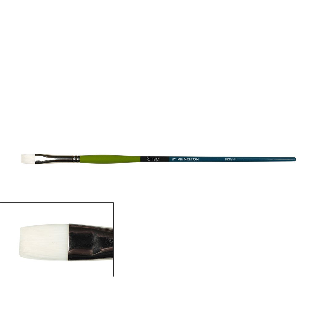 Princeton Snap Brush Long Handle Taklon Bright 6 White White | The ...