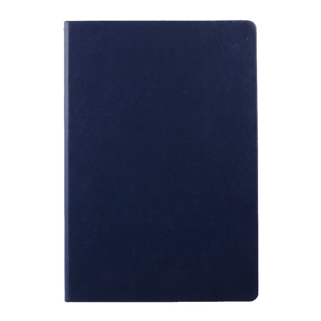 WS Hardcover PU Notebook Navy A4 Navy | The Warehouse