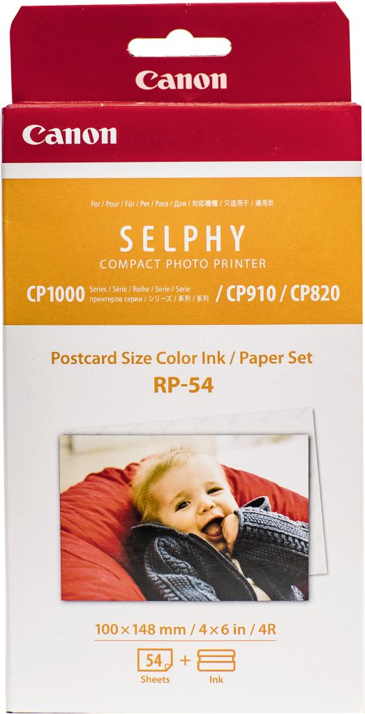 Canon Selphy 4x6 Photo Paper RP-54 - 54 Pack White | The Warehouse
