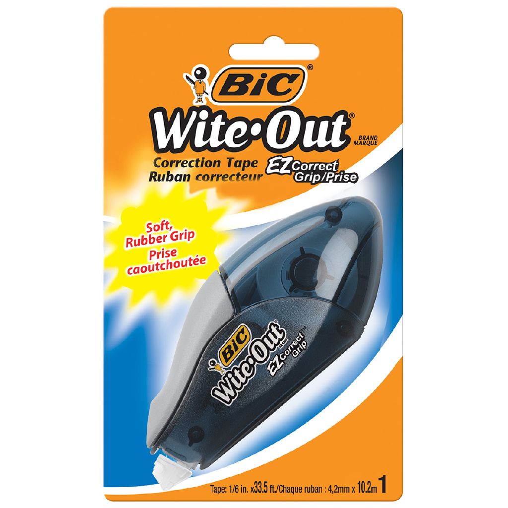 Bic Wite Out Grip Correction Tape White 1 Pack White | The Warehouse