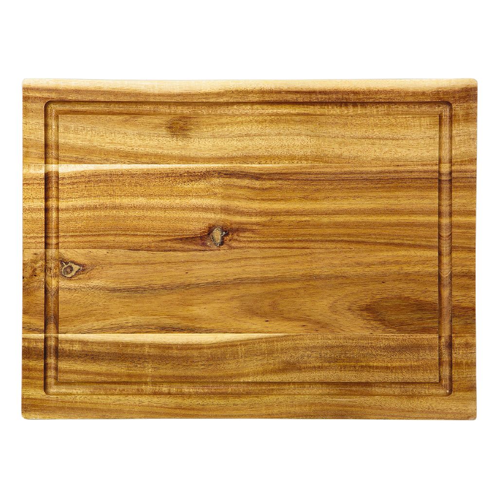 Living & Co Kitchen Block with Drainage Groove 40 x 30 x 3.5cm Natural ...