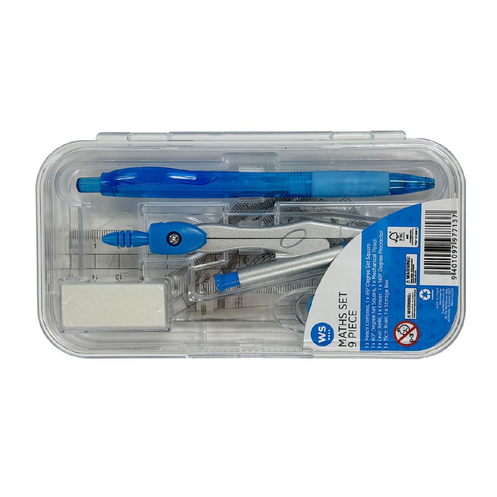 WS Maths Set 9 Piece | The Warehouse