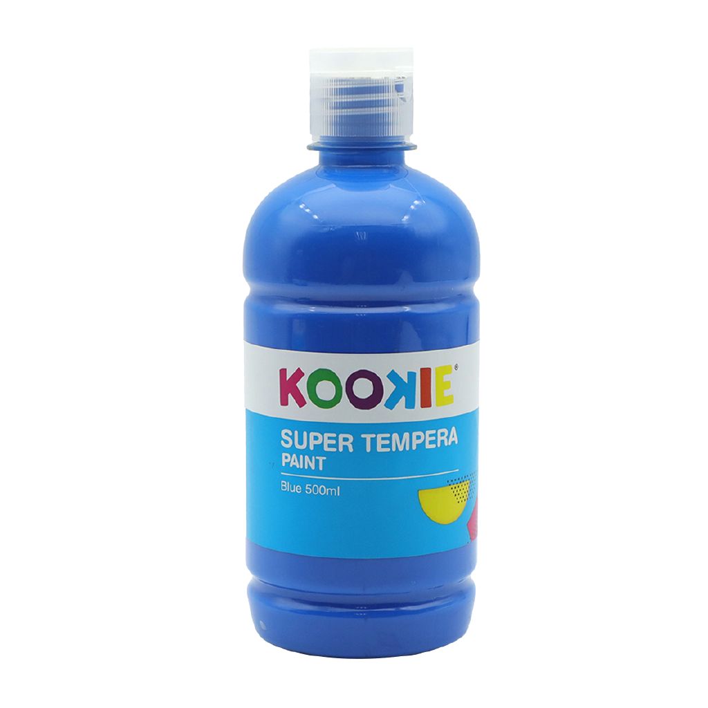 Kookie Super Tempera Paint Blue Mid 500ml Blue Mid | The Warehouse