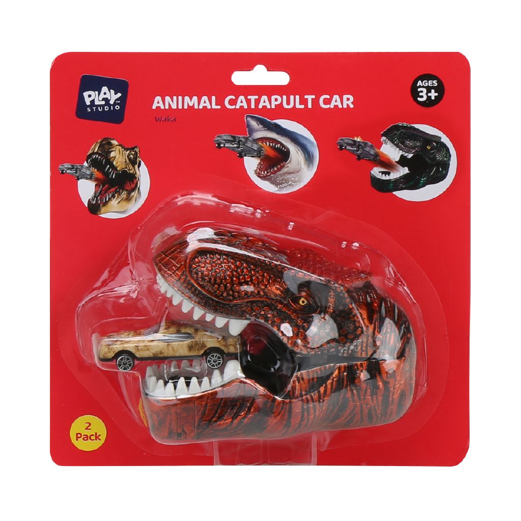 Play Studio Diecast Animal Catapult Car 2 Pack Assorted Assorted | The ...