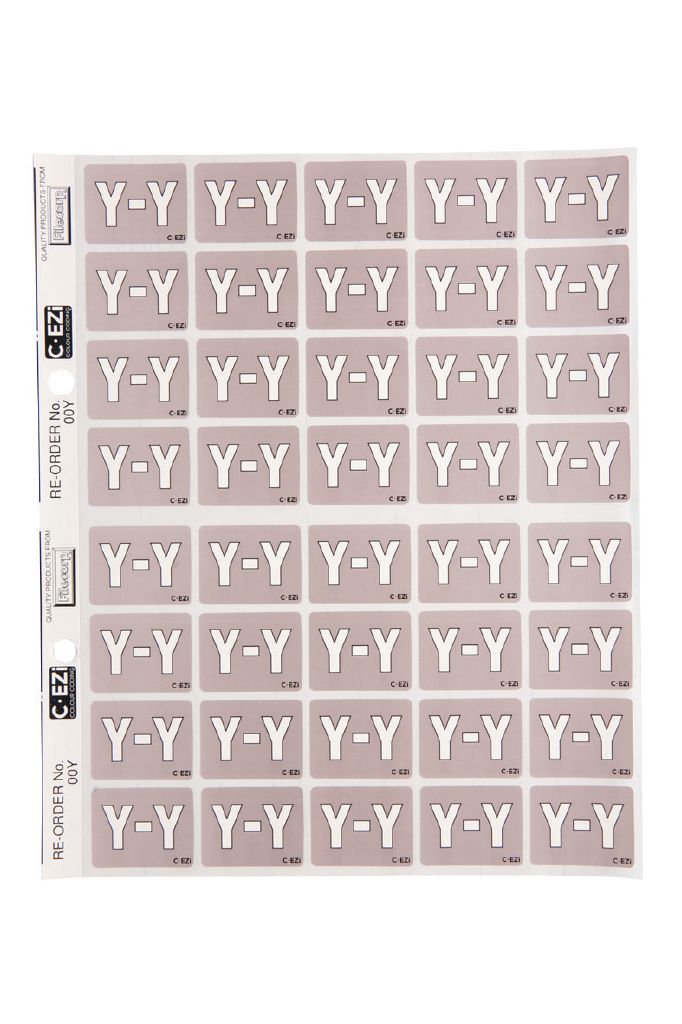 Filecorp Coloured Labels Y Brown Mid Brown Mid | The Warehouse