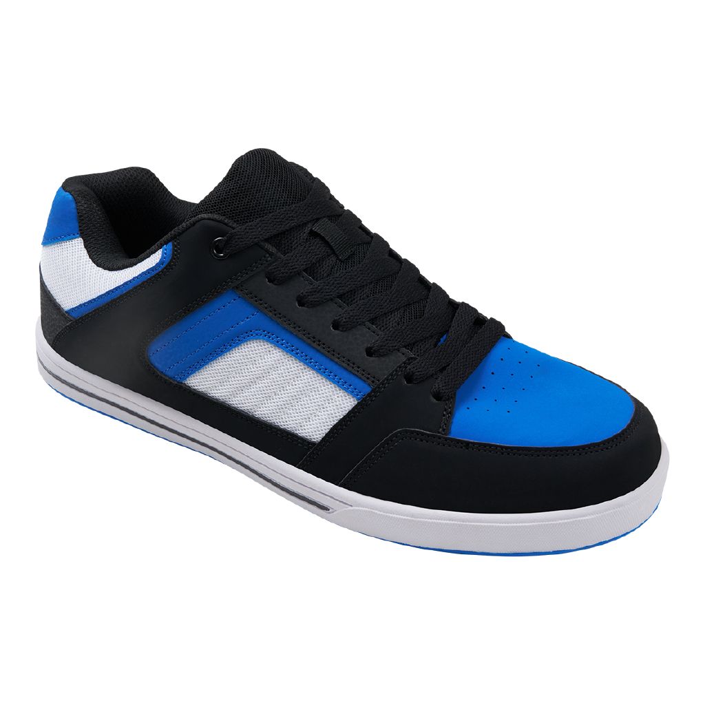 H&H Men's Ryder Skate Shoes Black/Blue | The Warehouse