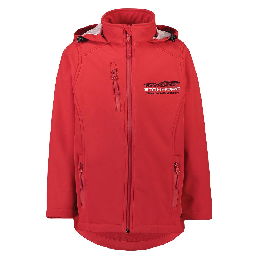 Schooltex Stanhope Road School Softshell Jacket with Embroidery Red Mid ...