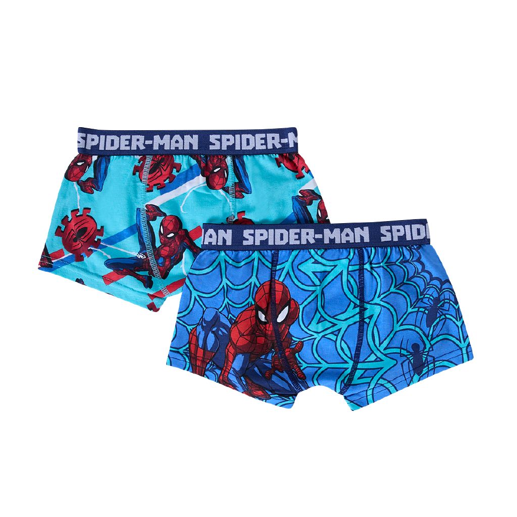 Spider-Man Boys' Trunks 2 Pack Blue/Aqua | The Warehouse
