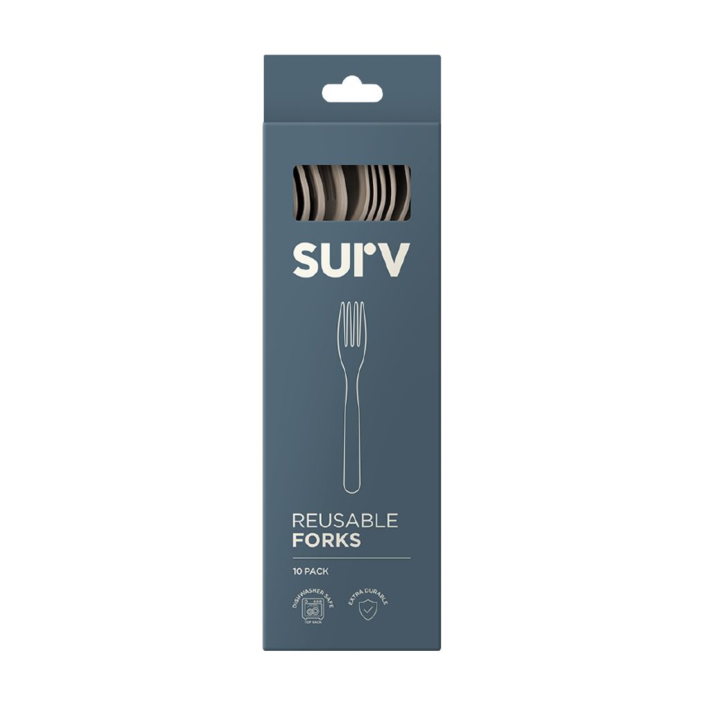 SURV. Reusable Fork 10 Pack | The Warehouse