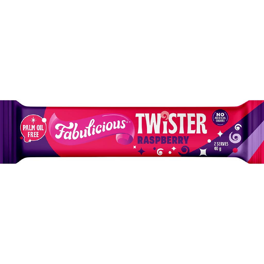 RJ's Fabulicious Raspberry Twister 40g | The Warehouse