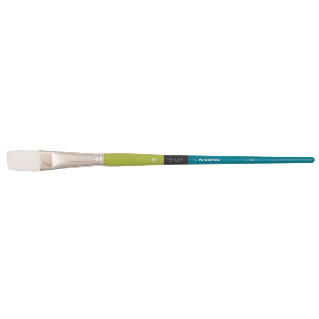 Princeton Snap Brush Long Handle Taklon Flat 12 White White | The Warehouse
