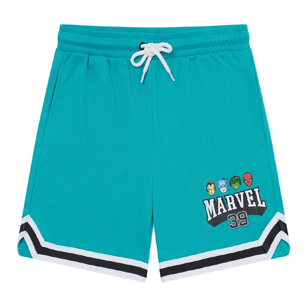 Marvel Basketball Shorts Blue Light | The Warehouse