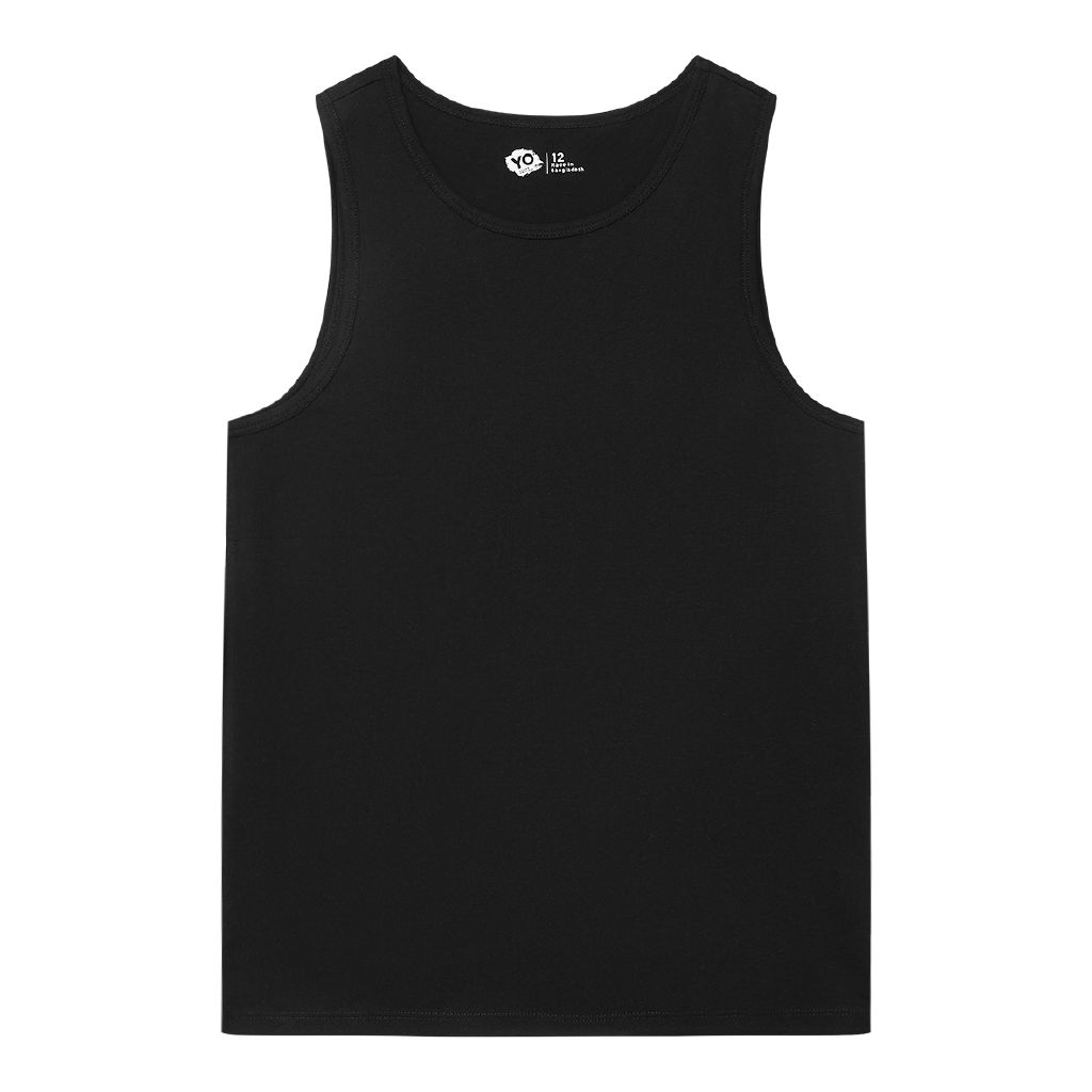 Young Original Plain Singlet Black | The Warehouse