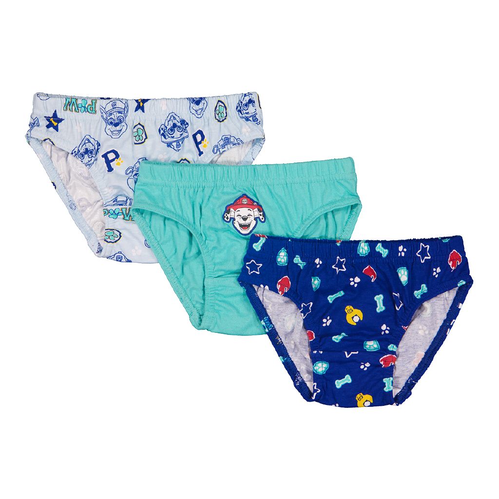 Paw Patrol Boys' Briefs 3 Pack Blue/Aqua | The Warehouse