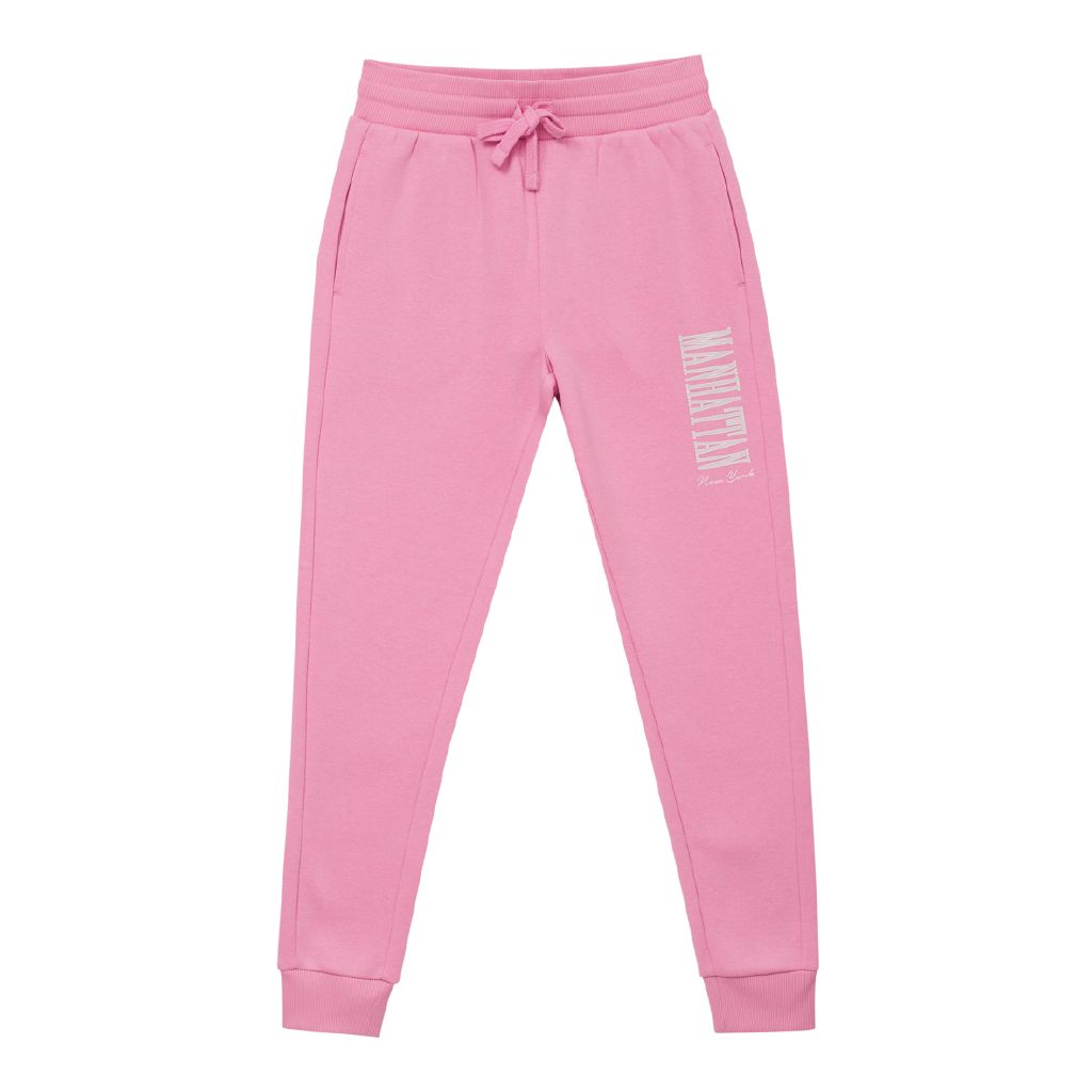 Young Original Print Trackpants Pink Mid MANHATTAN | The Warehouse