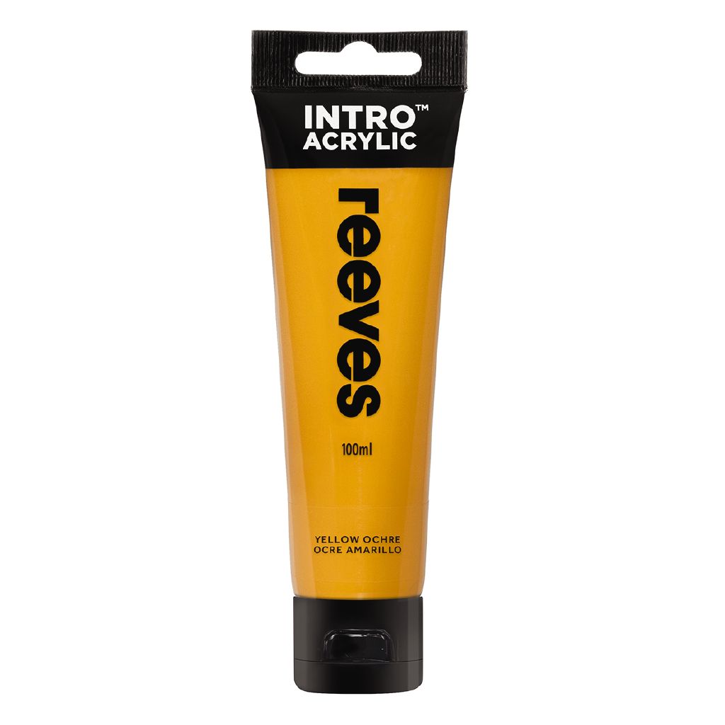 Reeves Intro Acrylic Paint Yellow Ochre 100ml Yellow | The Warehouse