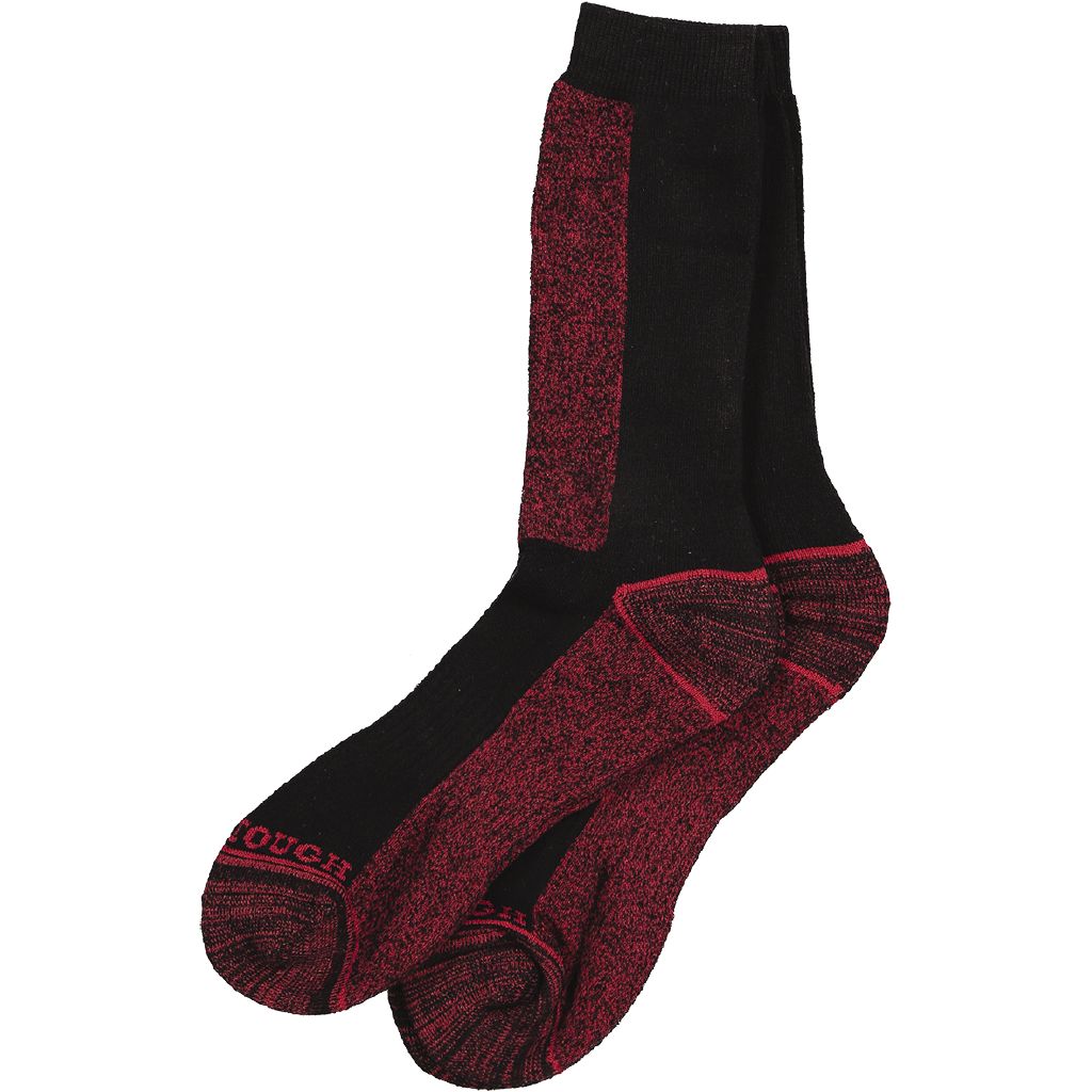 Darn Tough Men's Utility Crew Socks 2 Pack Red | The Warehouse