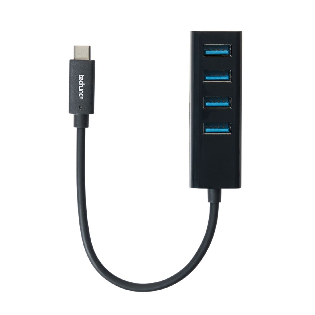 Tech.Inc USB-C 4 Port USB Adapter | The Warehouse